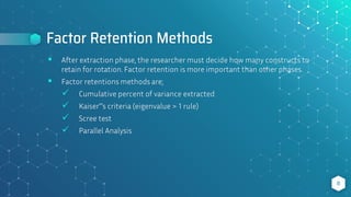 Exploratory Factor Analysis; Concepts and Theory | PPT