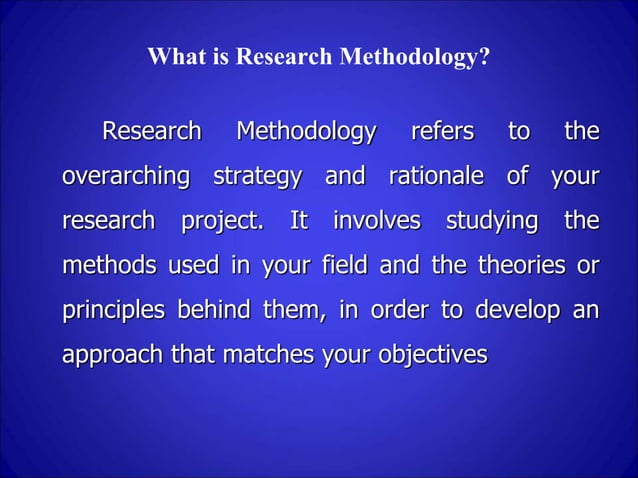 Research Methodology - Introduction and Concepts of Research ...