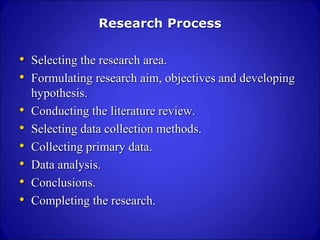 Research Methodology - Introduction and Concepts of Research ...