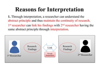 Research methodology interpretation | PPTX