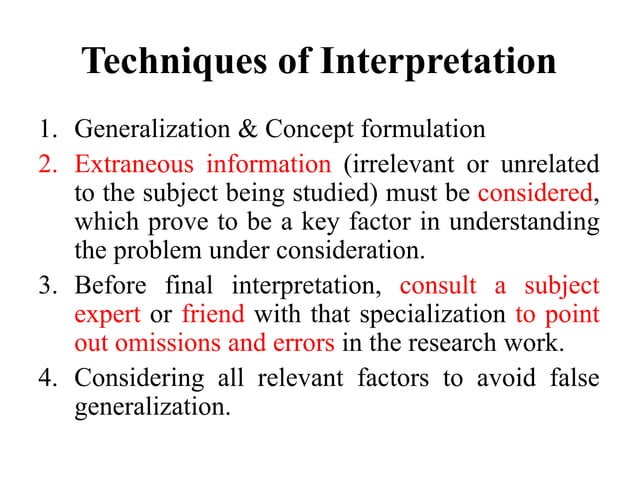 Research methodology interpretation | PPTX | Science