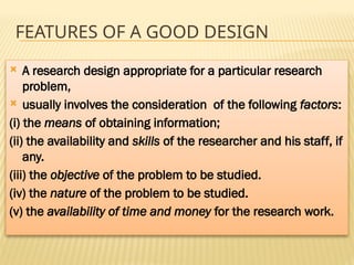 Comprehensive Lecture Notes on Research Methodology and Design | PPTX