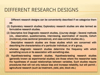 Comprehensive Lecture Notes on Research Methodology and Design | PPTX