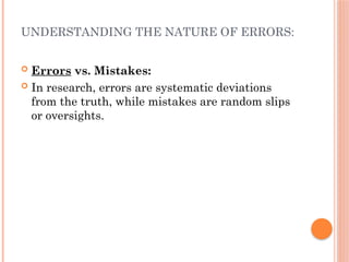 Research Methodology - module 2- error analysis & hypothesis.pptx