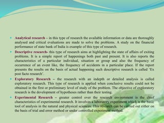 Research methodology part 1 | PPT