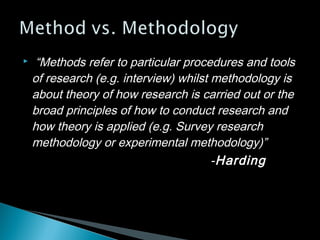 Sociological Research Methods- Qualitative and quantitative | PPT