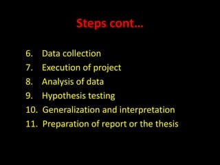 Research Methodology-Research Process | PPTX | Science