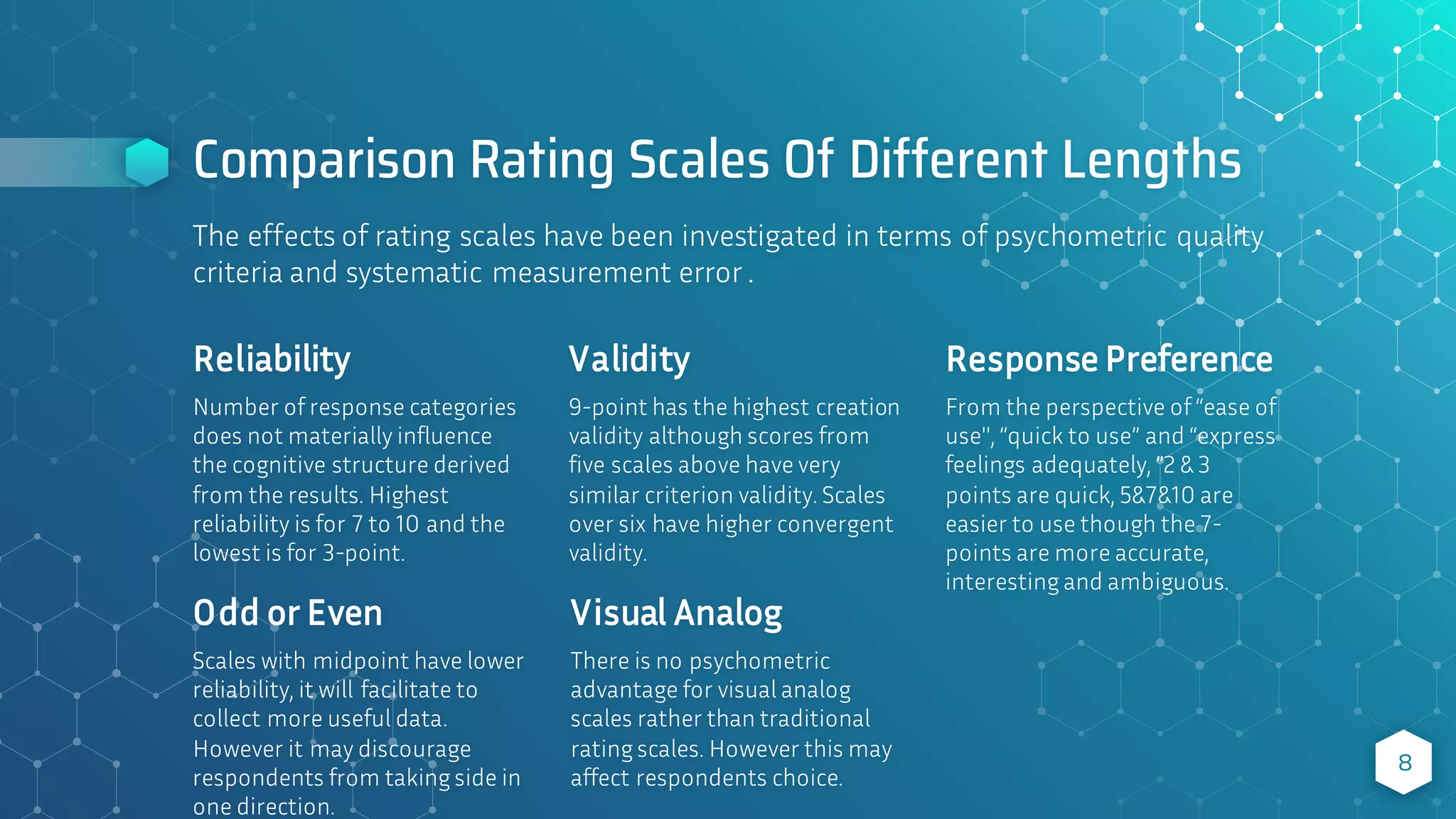 Research methodology; Scaling Methods - What Is the Best Response Scale ...