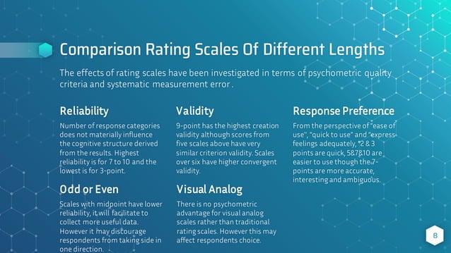 Research methodology; Scaling Methods - What Is the Best Response Scale ...