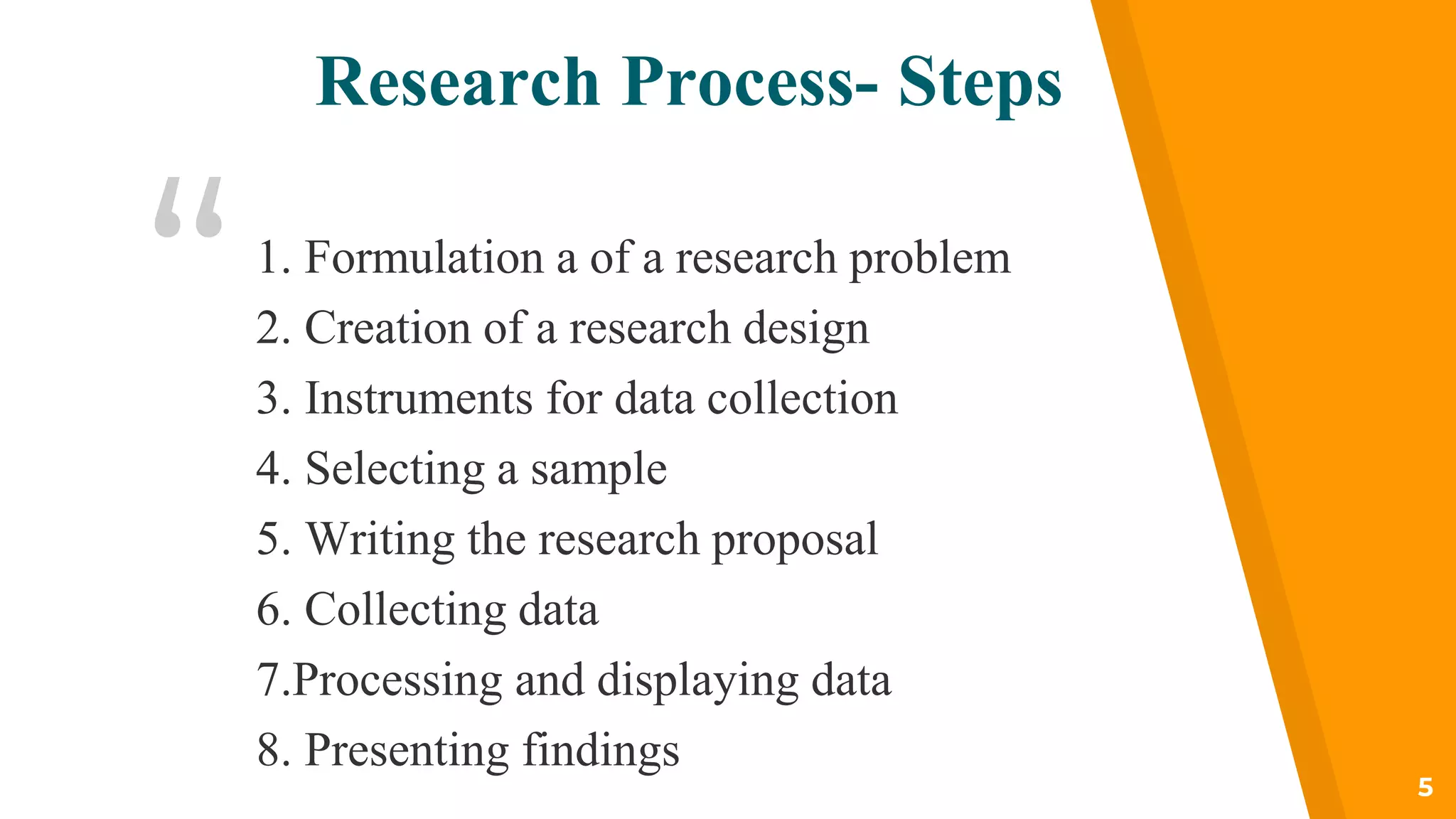 Research methodology the research process | PPT