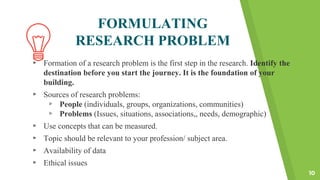 Research methodology the research process | PPT