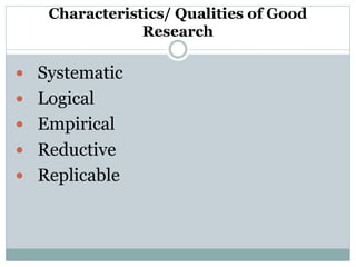 Research Methodology Course - Unit 1.ppt