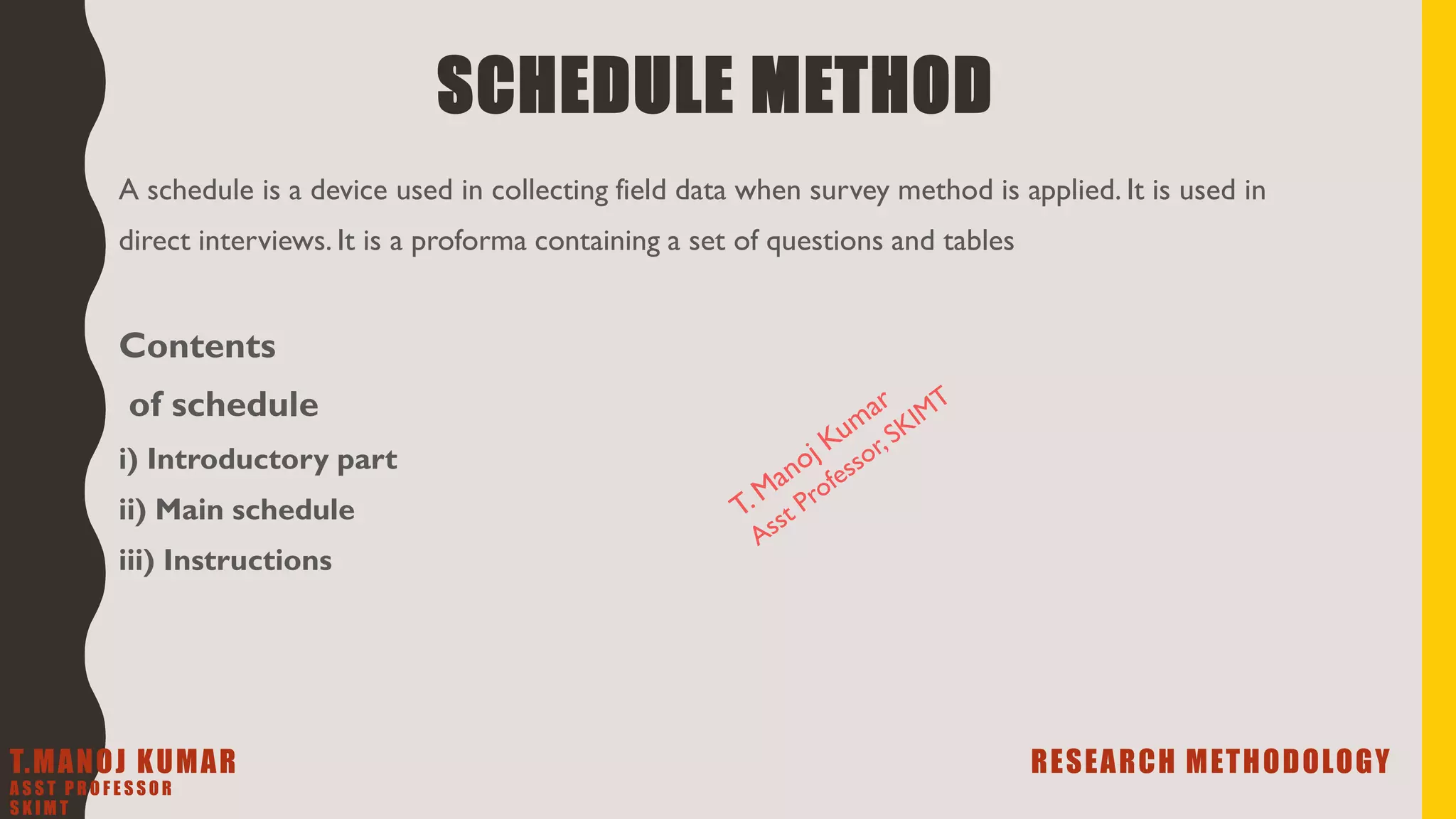 Research methodology unit ii-data collection | PDF