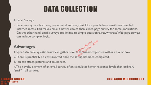 Research methodology unit ii-data collection | PPT