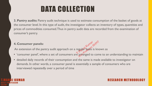 Research methodology unit ii-data collection | PPT