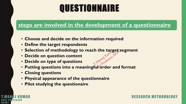 Research methodology unit ii-data collection | PPT