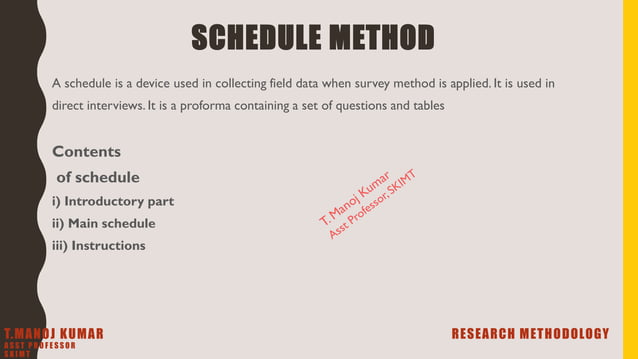 Research methodology unit ii-data collection | PPT