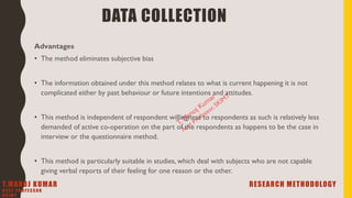 Research methodology unit ii-data collection | PDF