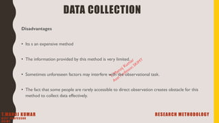 Research methodology unit ii-data collection | PDF