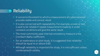 Validity and Reliability of the Research Instrument; How to Test the ...