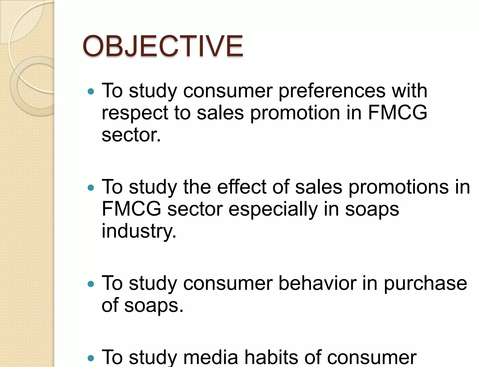 role of sales promotion in FMCG Sector (Bathing Soaps) | PPTX