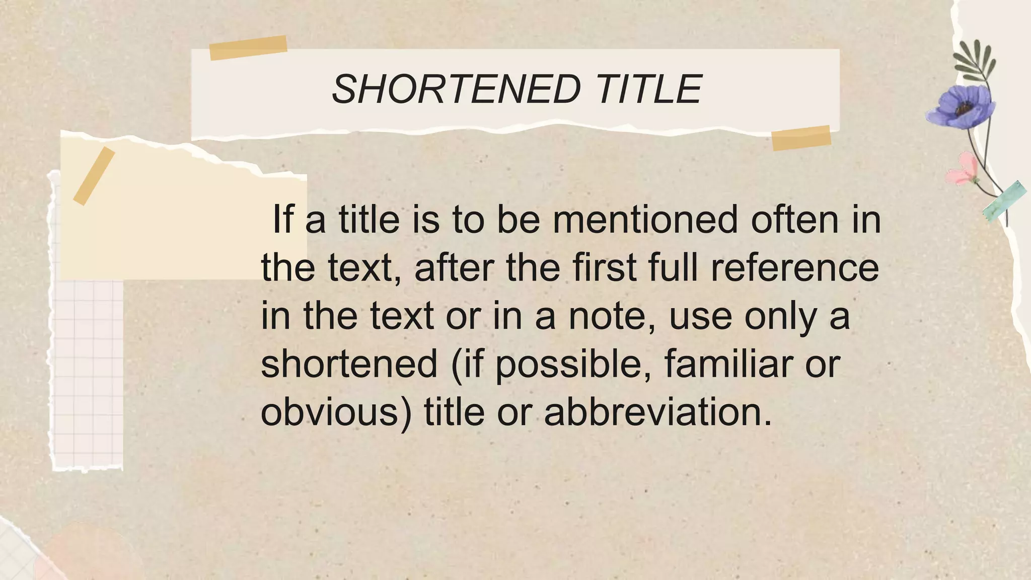 Mechanics of writing in Research methodology in context to title in ...