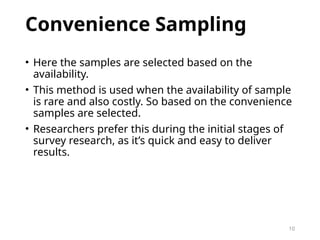 Research Methodology 5-Sampling, Processing, Analysis and ...
