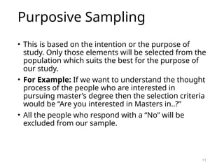 Research Methodology 5-Sampling, Processing, Analysis and ...