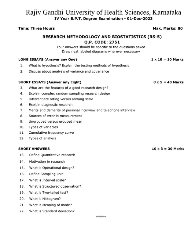 Research Methodology And Biostatistics.pdf | Free Download