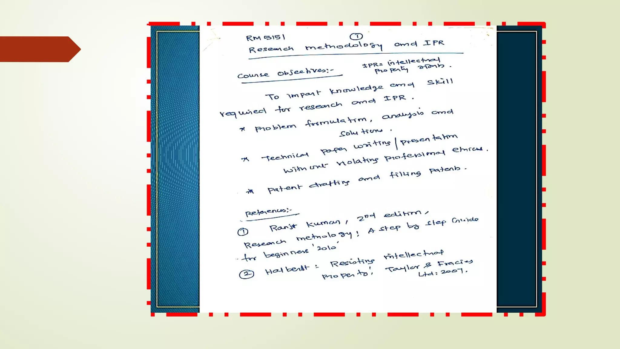 RESEARCH METHODOLOGY AND IPR-Dr.C.Jayakumar, DEPARTMENT OF APPLIED ...