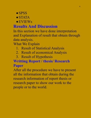 Research methodology Assignment | PDF