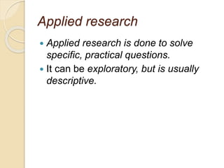 Research Methodology Basics - I | PPTX
