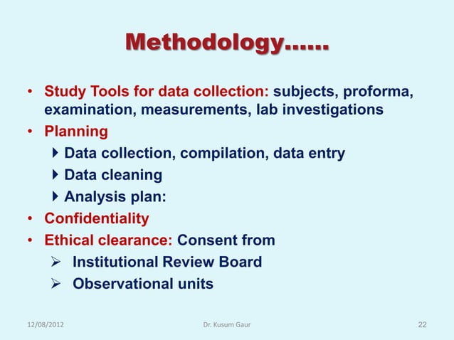Research methodology & Biostatistics | PPTX