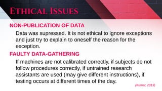 Research Methodology Code of Ethics | PPT