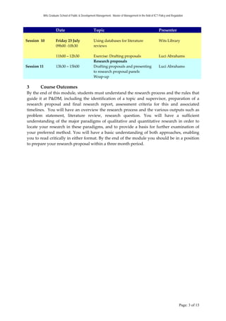 Research methodology cours | PDF | Postgraduate Education | College ...