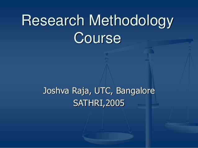 Research Methodology Course.ppt