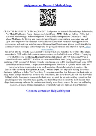 Research Methodology Essay | PDF