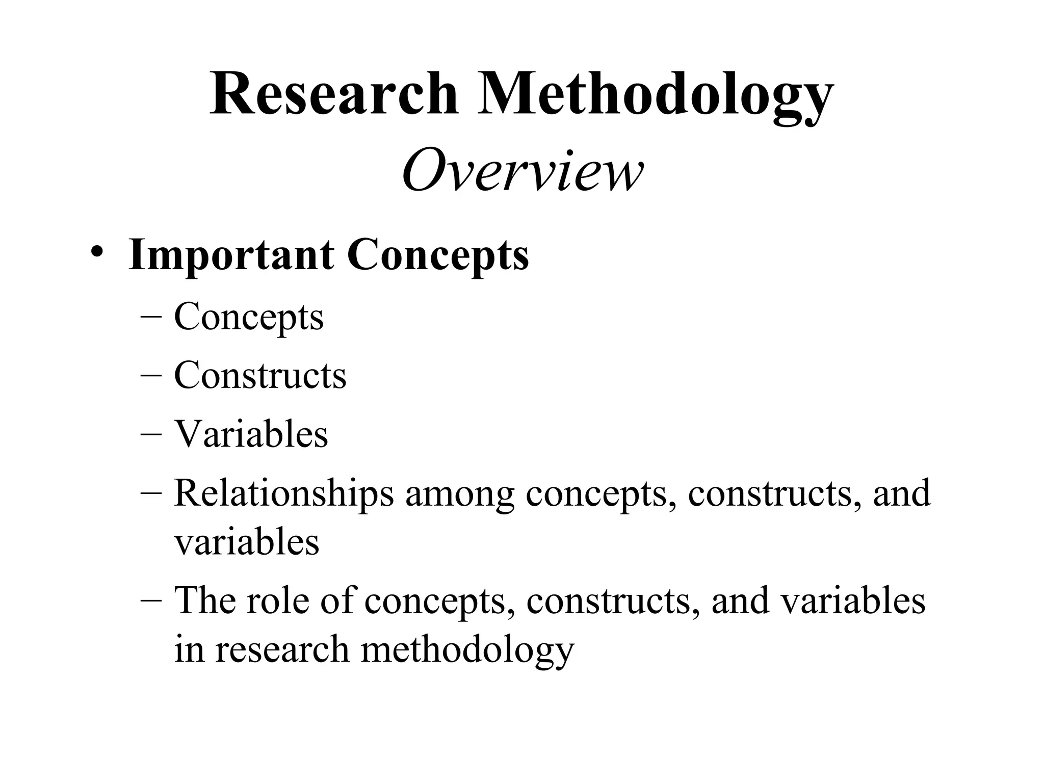 Research methodology for behavioral research | PPT
