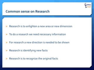 Fundamental of Communication Research | PPTX