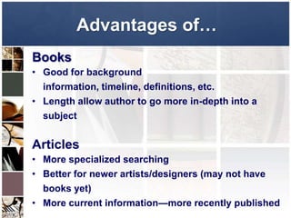 Research Methodology for the Arts | PPTX