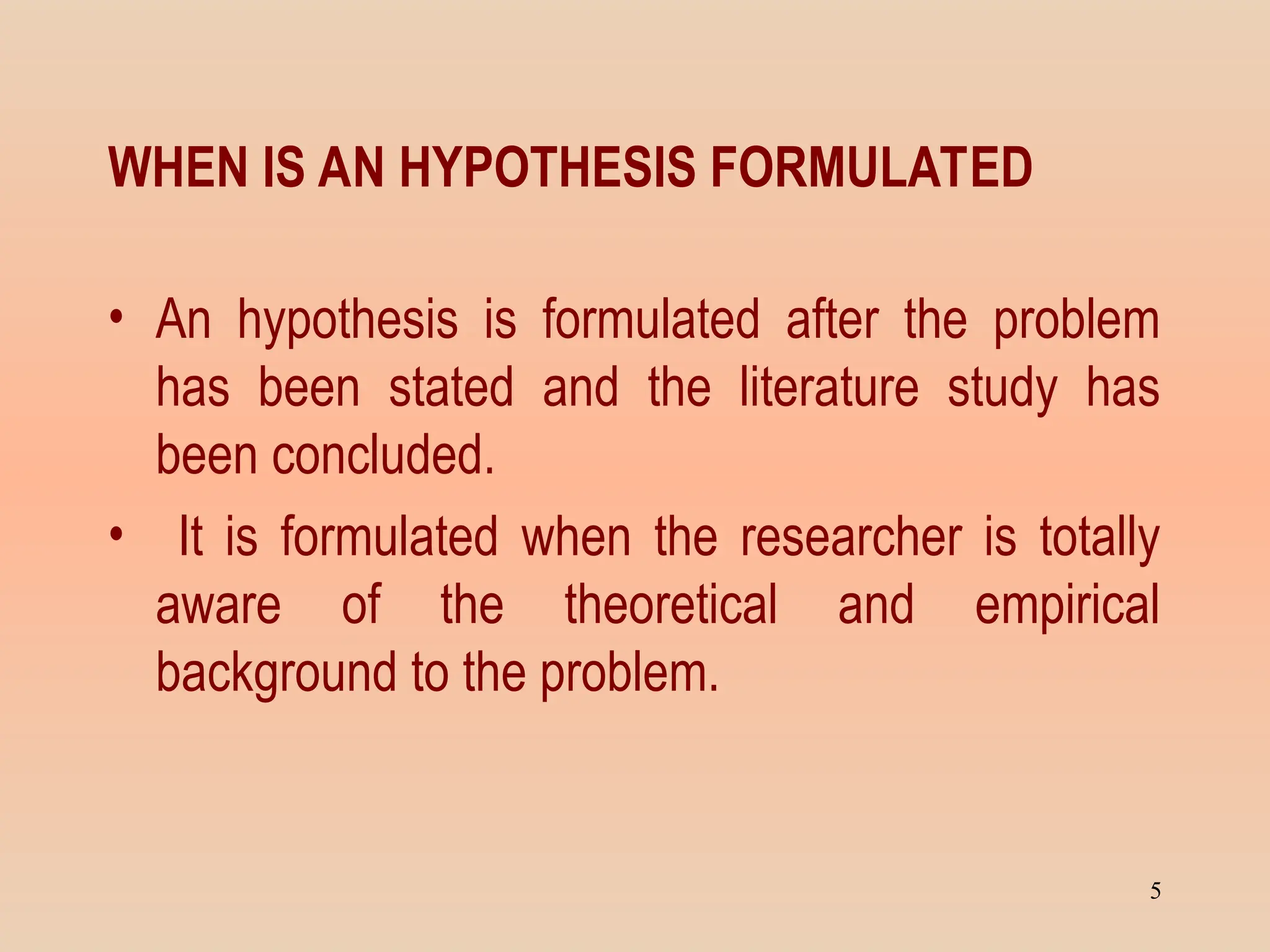 Research Methodology hypothesis testing. | PPT