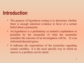 Research Methodology hypothesis testing. | PPT