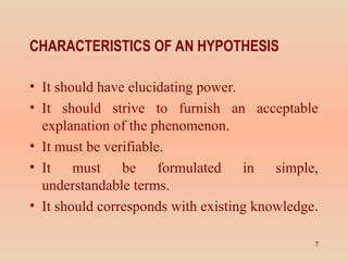 Research Methodology hypothesis testing. | PPT