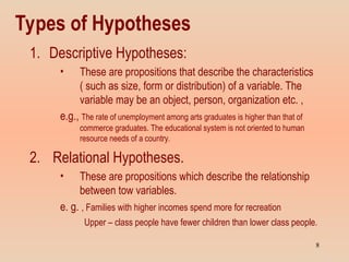 Research Methodology hypothesis testing. | PPT