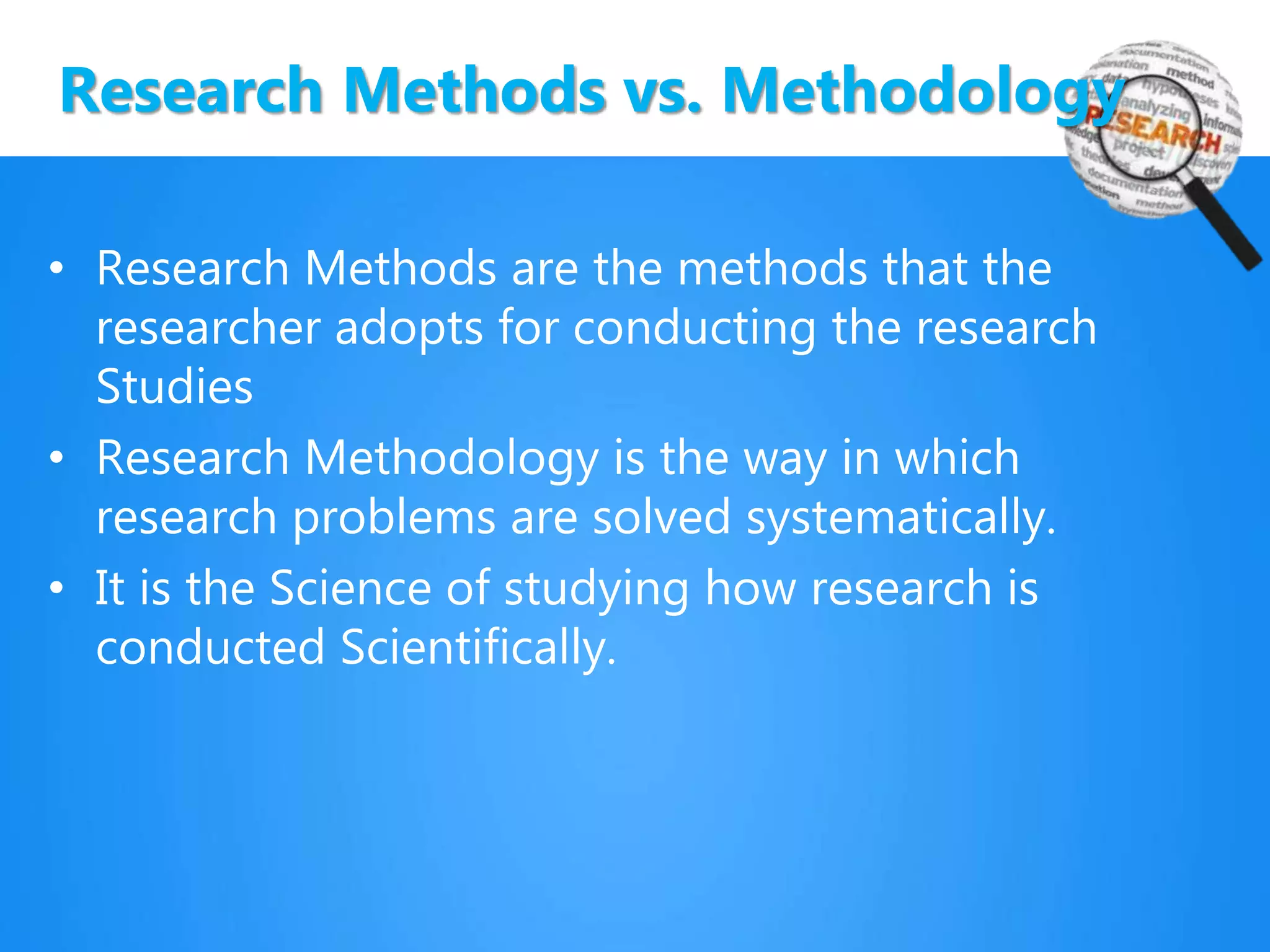 Research Methodology Part I | PPTX
