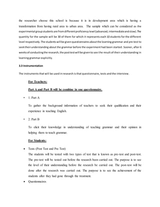 Research methodology illi second draft | DOCX