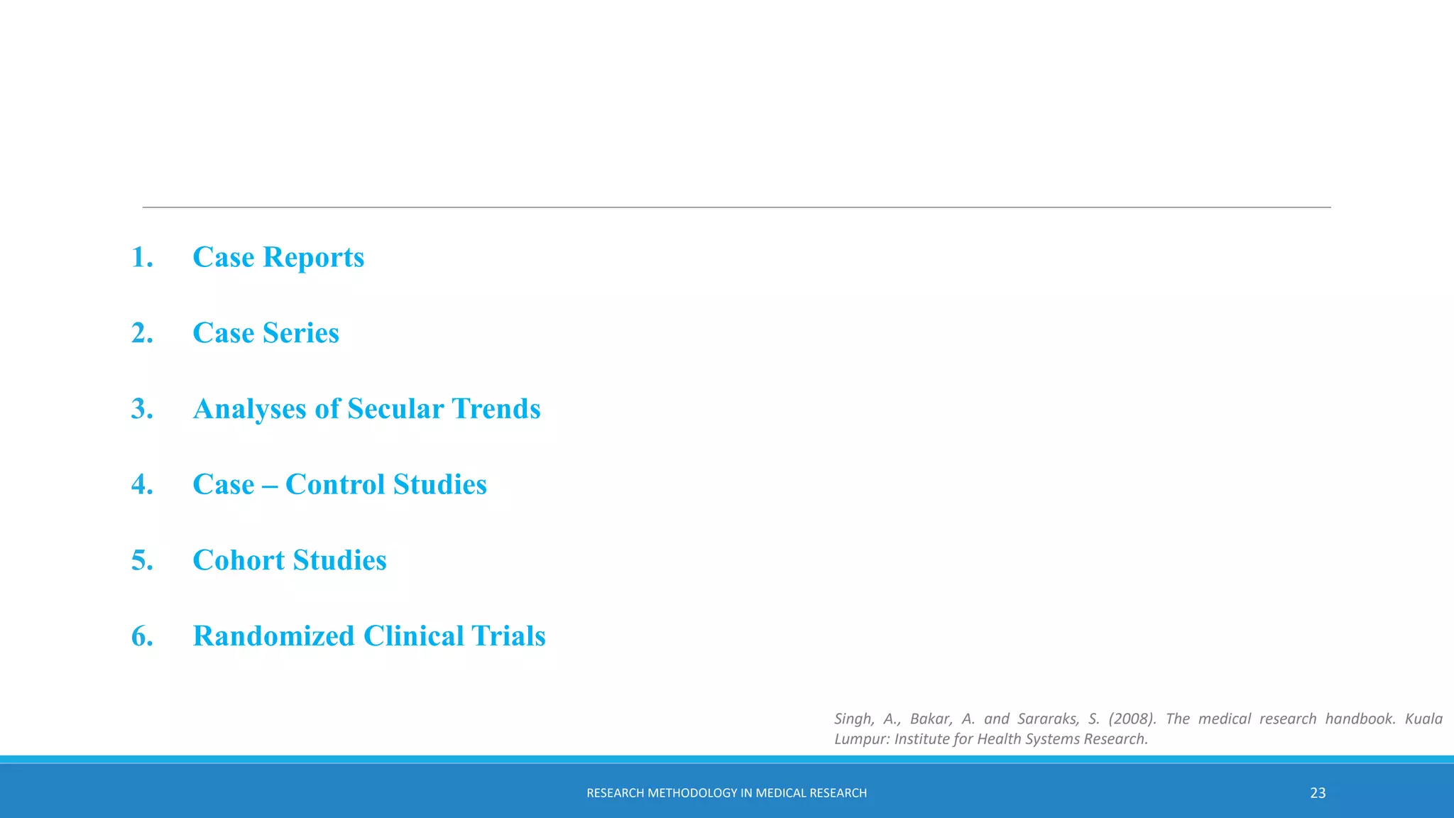 Research methodology in medical research | PDF