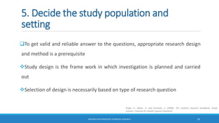 Research methodology in medical research | PDF