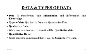 Research methodology introduction & Types of Research | PPT