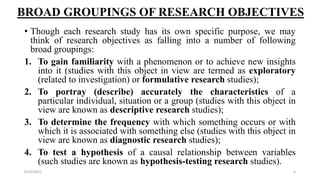 Research methodology introduction & Types of Research | PDF